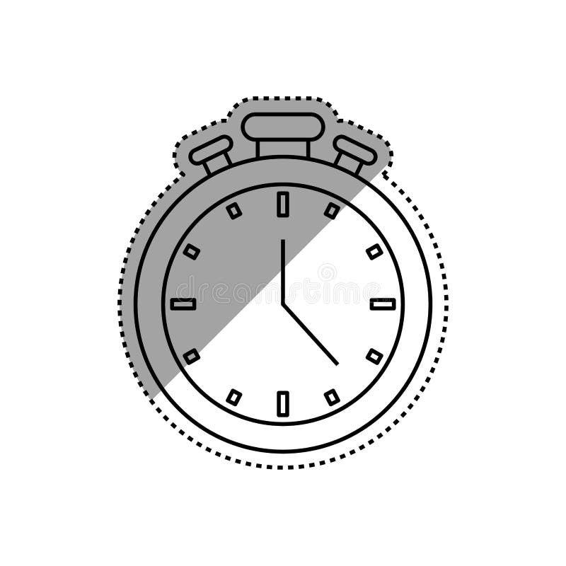 Isolated timer clock stock illustration. Illustration of timepiece ...