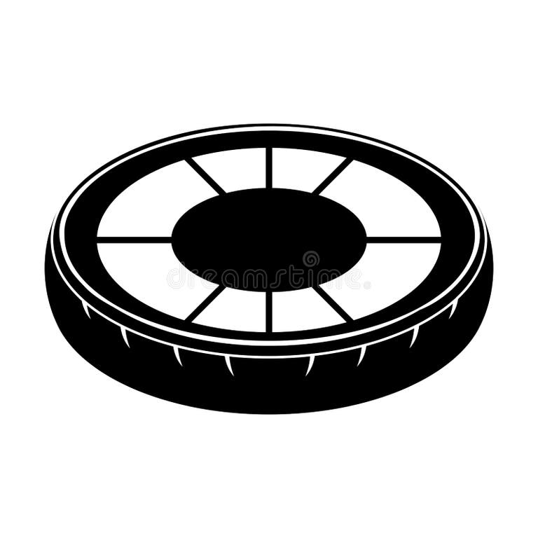 Isolated Tire Shaped Pool Float Icon Stock Vector - Illustration of ...
