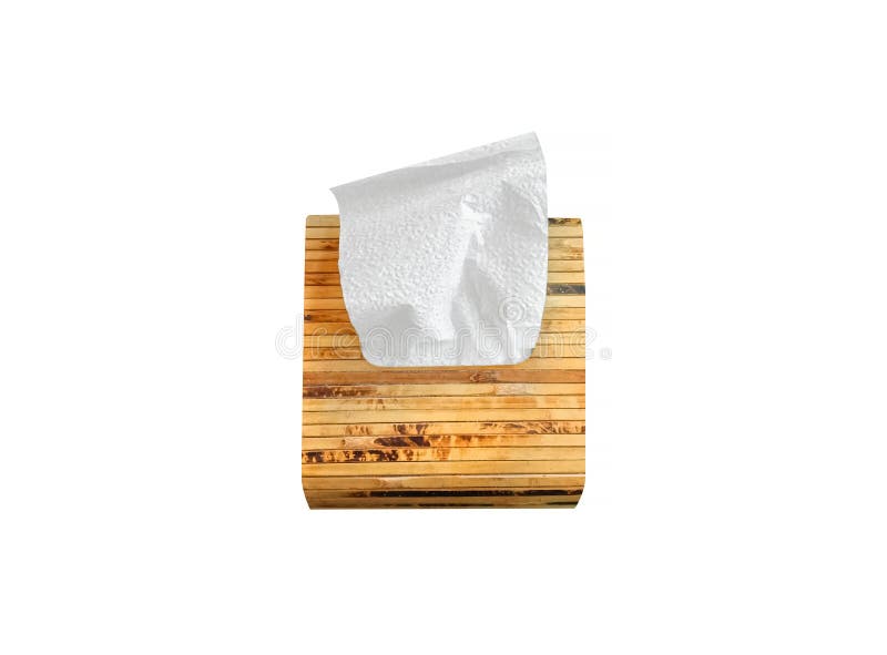 Isolated Tissue Box with Paper, Top View Stock Photo - Image of object ...