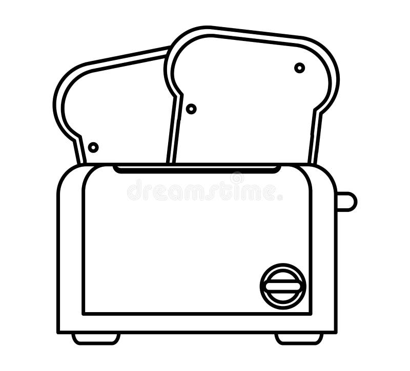 Isolated Toaster Machine Design Stock Vector - Illustration of toaster ...