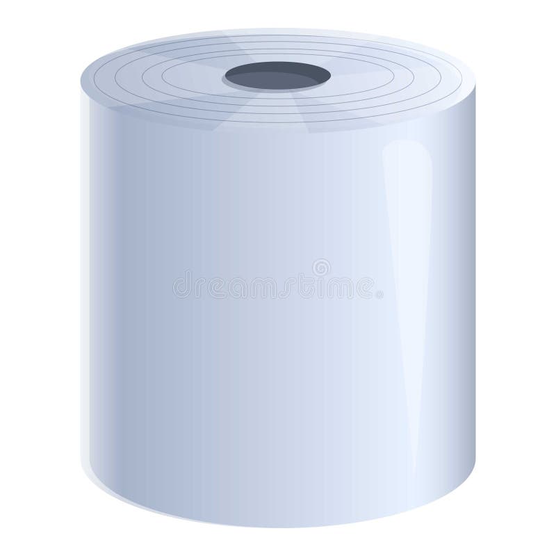 Isolated Toilet Paper Roll on White Background Stock Vector ...