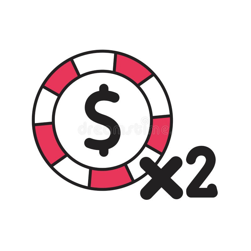 Isolated token win casino stock vector. Illustration of icon - 197263329