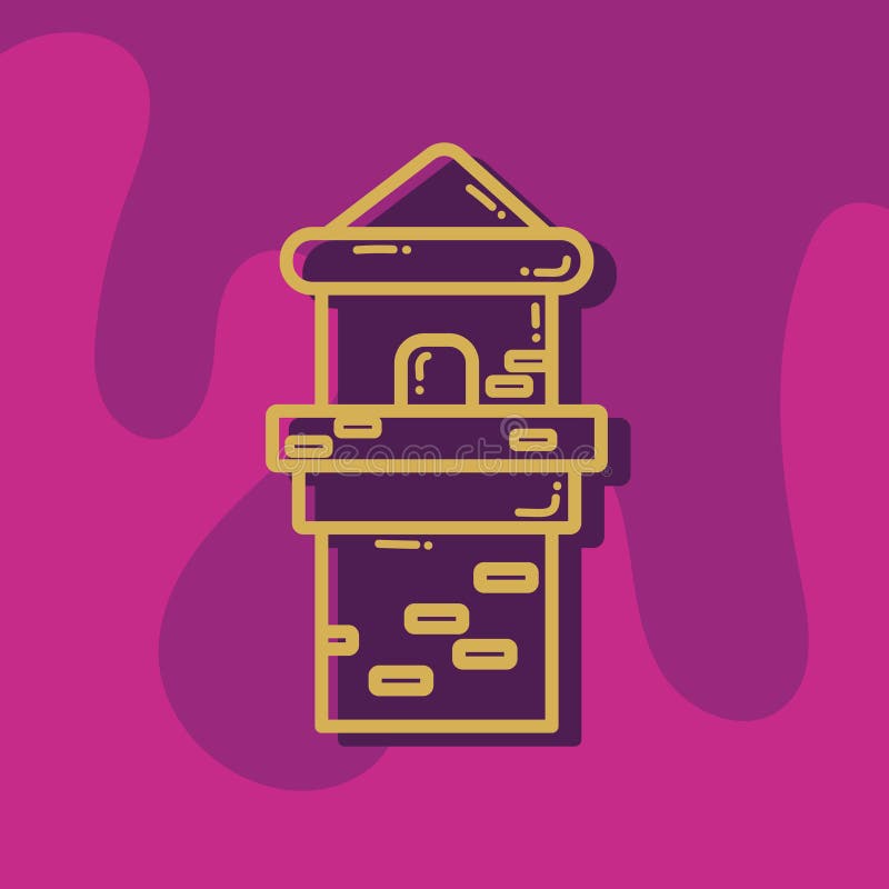 Isolated Tower of Castle Royalty Icon Vector Stock Vector ...