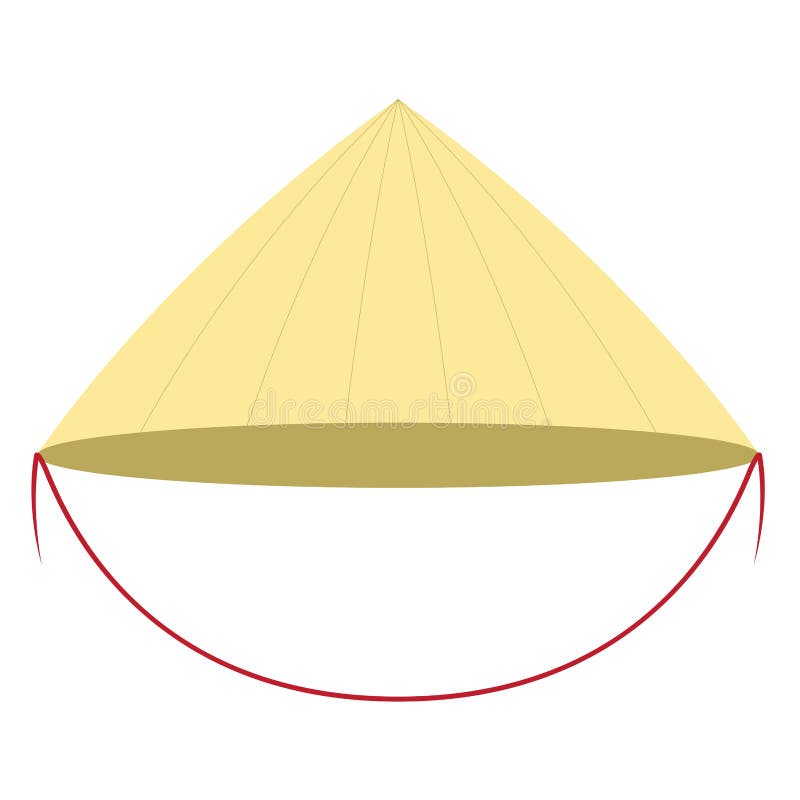 Isolated Traditional Chinese Hat Stock Vector - Illustration of asia ...