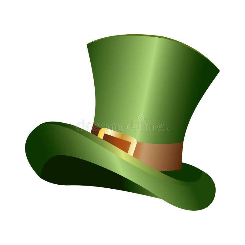Isolated Traditional Irish Hat Stock Vector - Illustration of clover ...