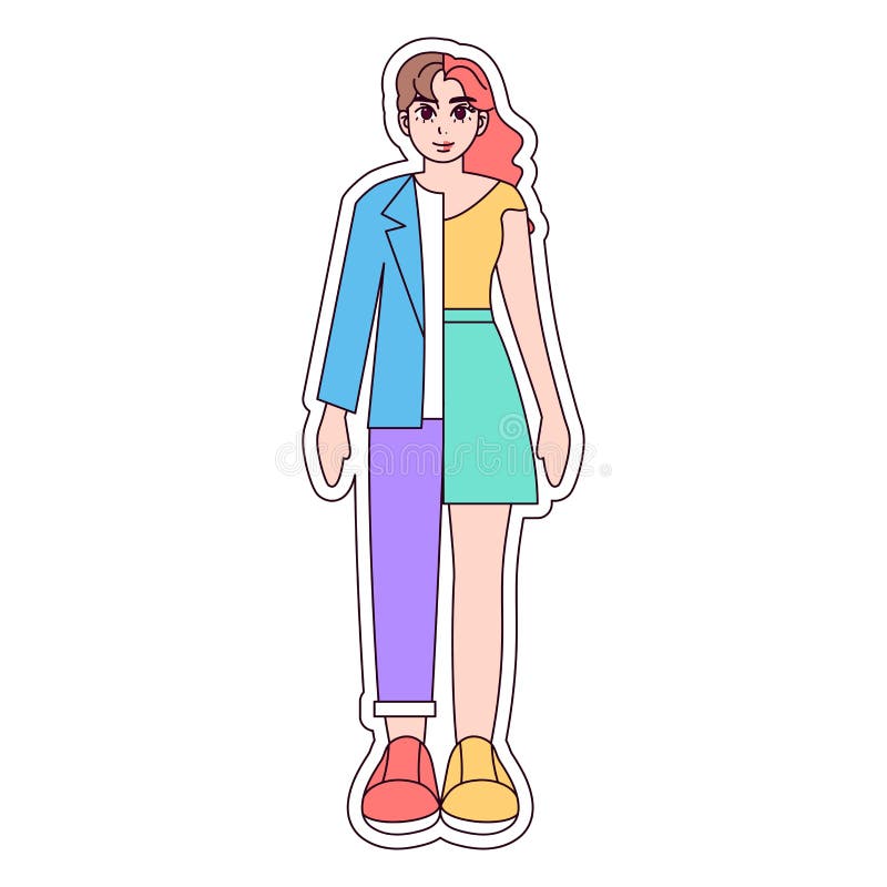 Isolated Trans Love Illustration Vector Stock Vector - Illustration of ...