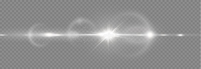 Horizontal Star Burst Rays and Spotlight Stock Vector - Illustration of ...