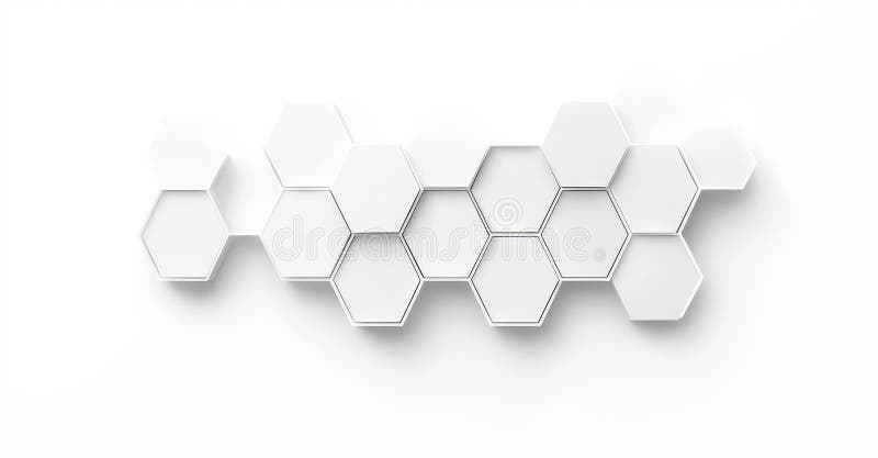 Isolated, Transparent Background Featuring a Simple, Repeating Hexagon ...