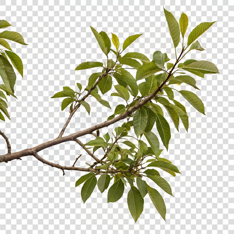 Isolated Tree Branch on Transparent Background Stock Photo - Image of ...