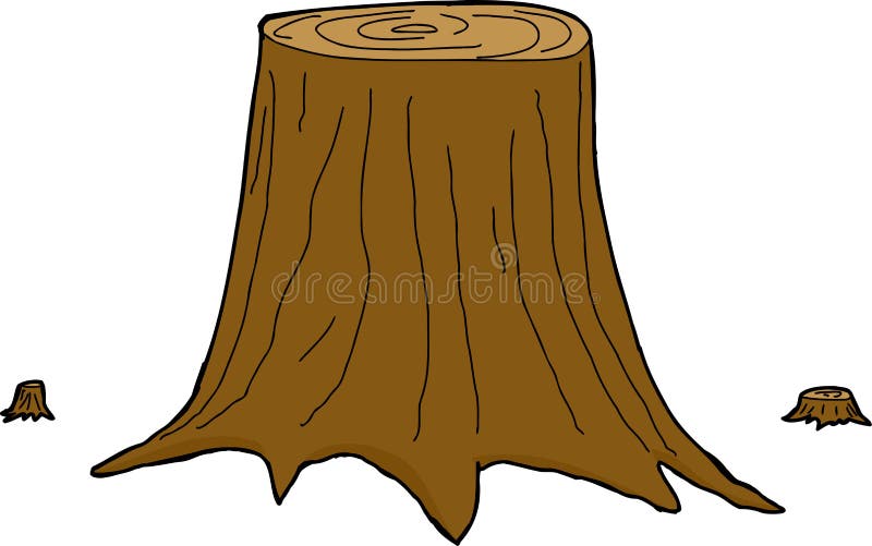 Isolated Tree Trunks stock vector. Illustration of nature - 44410524