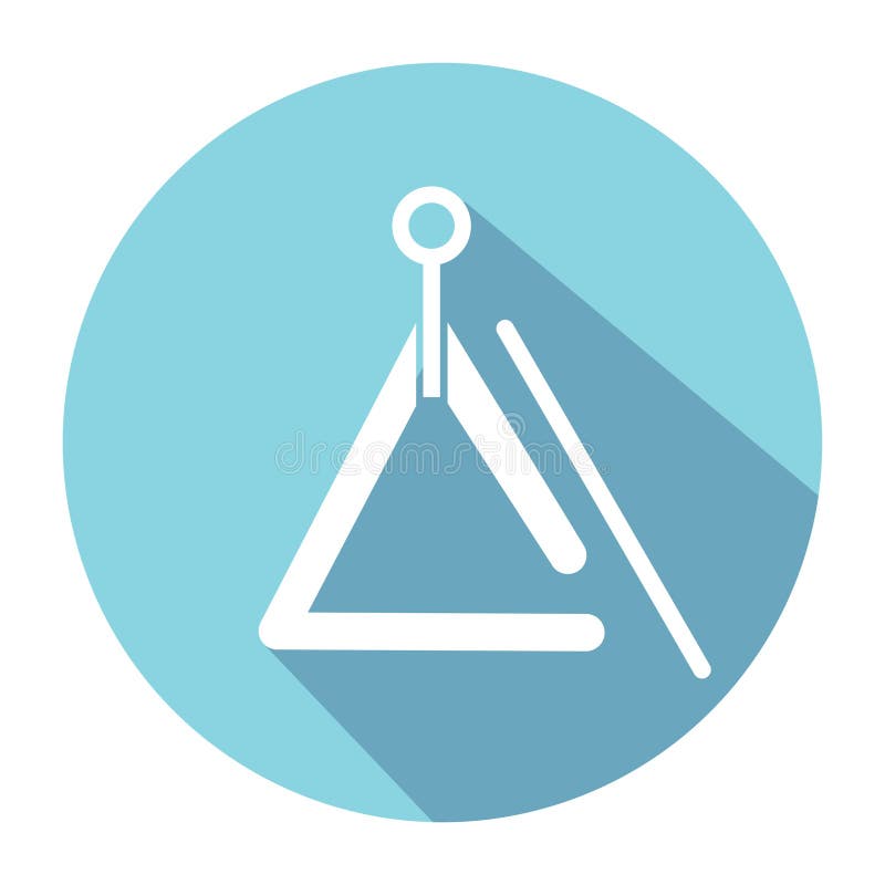 Isolated Triangle Icon Flat Design Musical Instrument Vector Stock ...