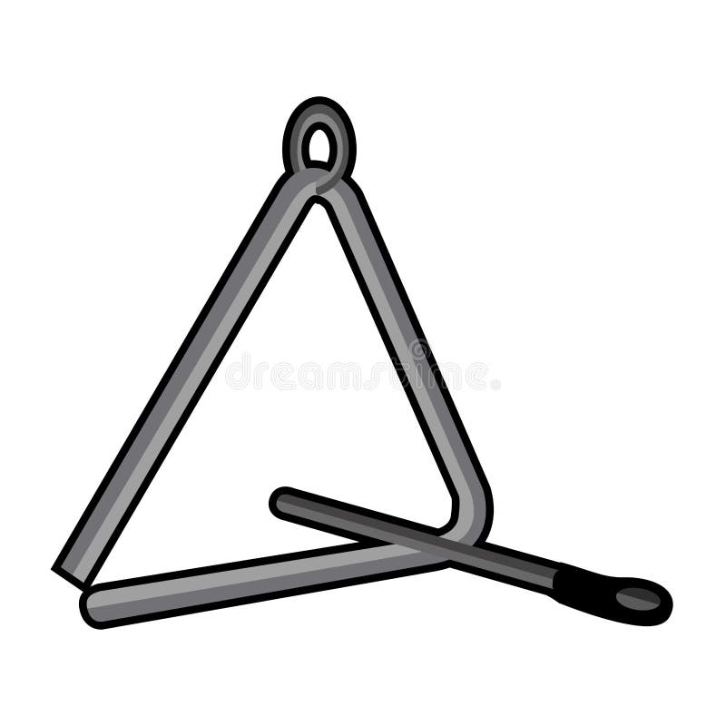 Triangle Instrument Clipart Black And White