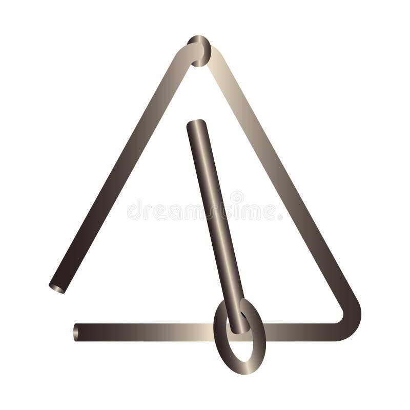 Isolated Triangle. Musical Instrument Stock Vector - Illustration of ...
