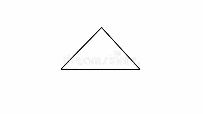 Isolated Triangle Outline on White Background for Design and Geometry ...