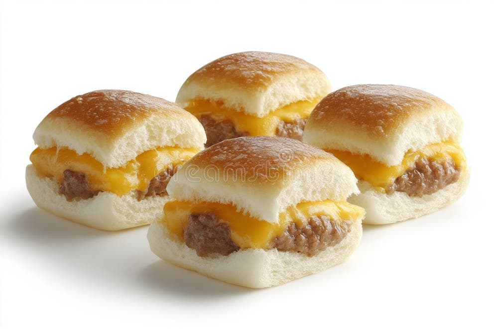 Isolated Trio of Sliders on a Transparent Background Stock Photo ...