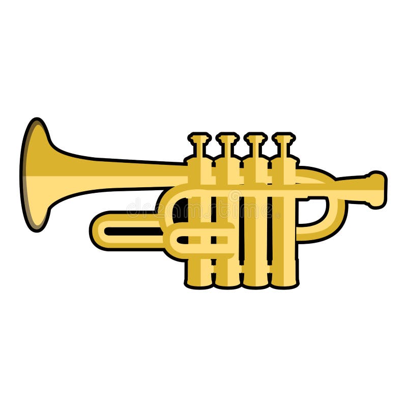 Isolated Trumpet Icon. Musical Instrument Stock Vector - Illustration ...