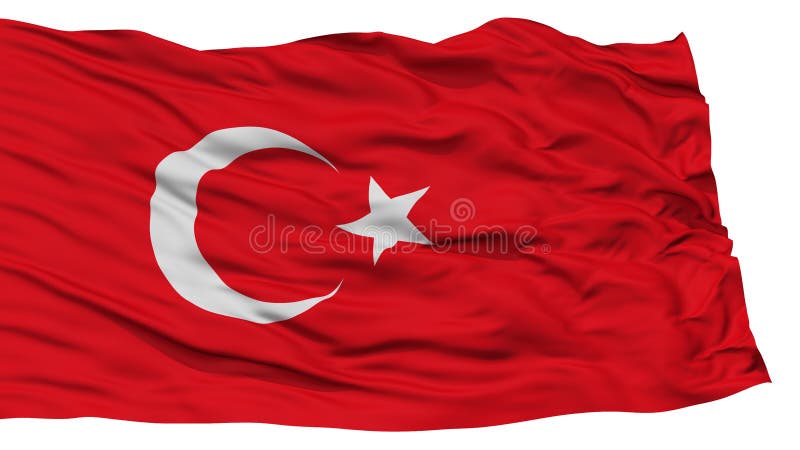 Isolated Turkey Flag stock photo. Image of foreign, textile - 91178380