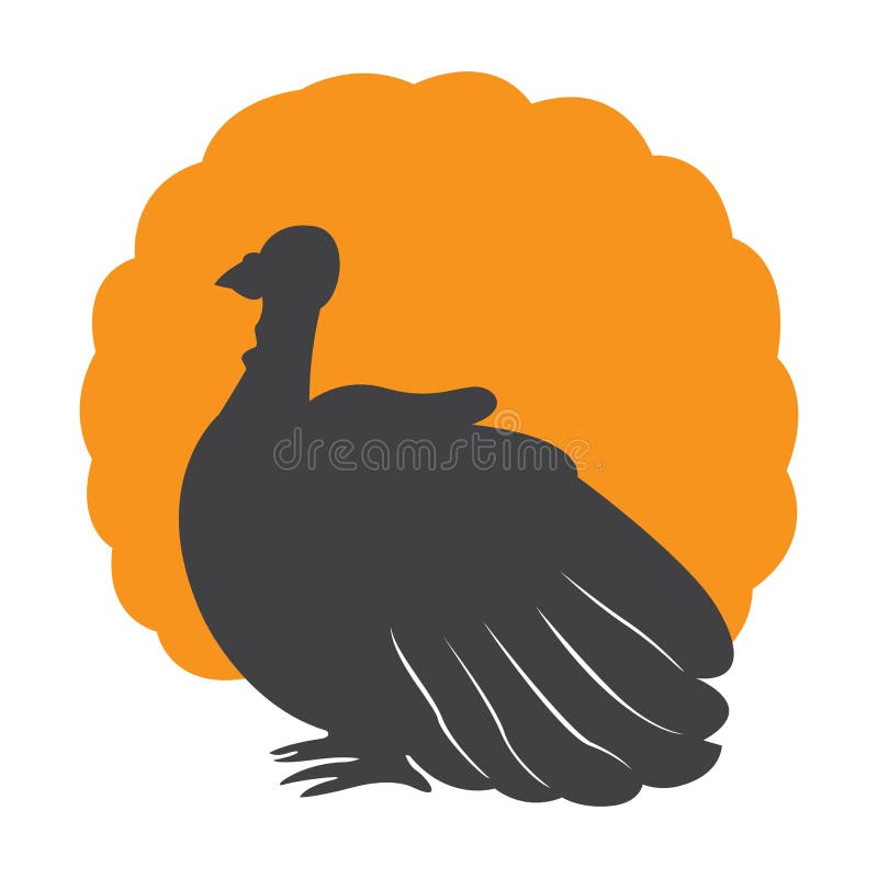 Isolated turkey icon stock vector. Illustration of thanksgiving - 100865207