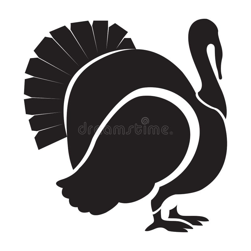 Isolated turkey icon stock vector. Illustration of holiday - 100865234