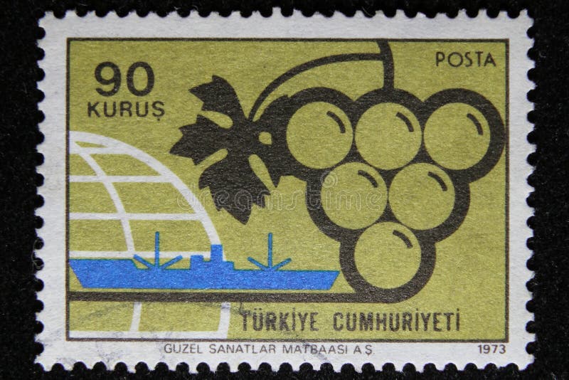 Isolated Turkish Stamp editorial image. Image of isolated - 334853890