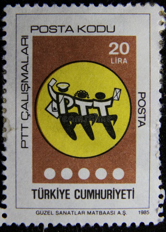 Isolated Turkish Stamp editorial stock photo. Image of vintage - 352559118