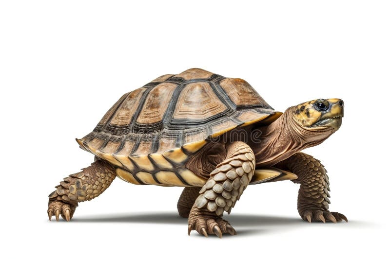 Isolated Turtle on Transparent Background. AI Stock Illustration ...