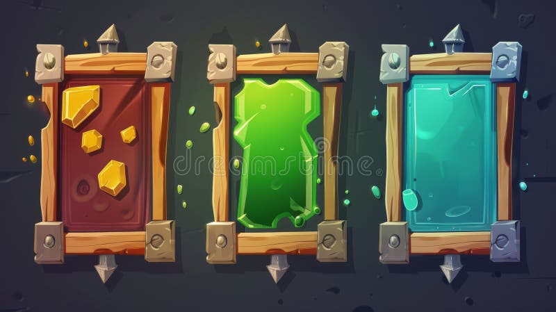 Isolated Two-dimensional Illustration of UI Loading Progress Bars with ...