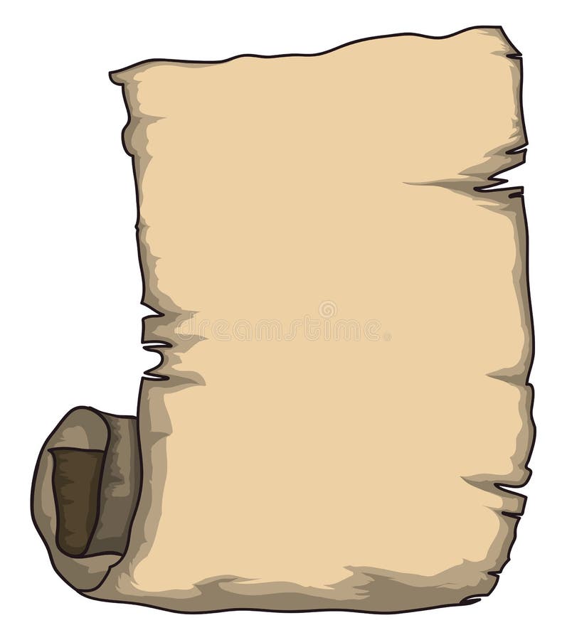 Ancient Scroll and American Flag Commemorating Independence Day in July ...