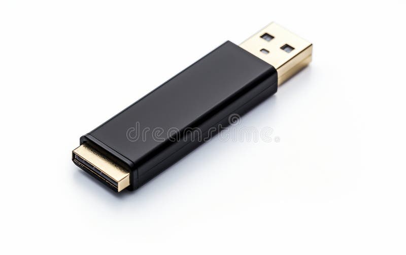 Isolated USB on White Background Stock Illustration - Illustration of ...