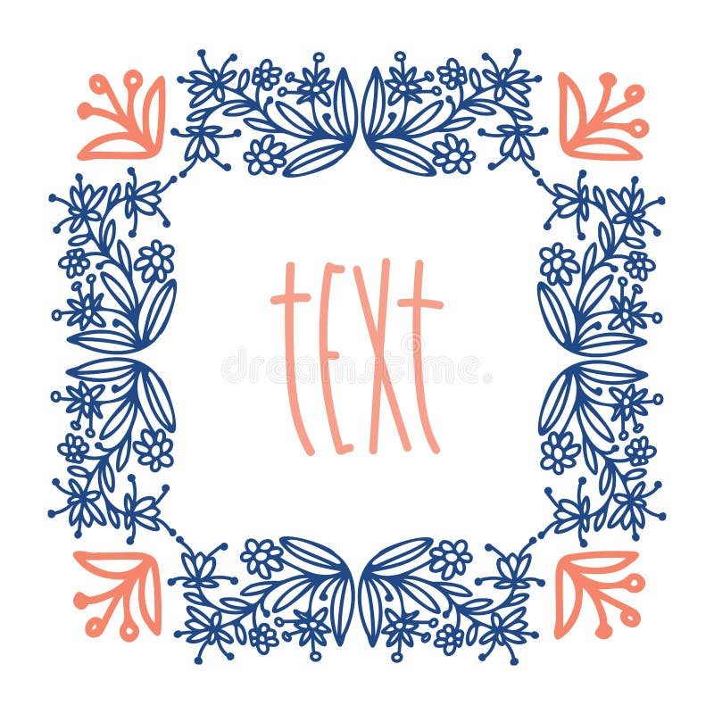 Isolated Vector Design Frame Garland of Lined Decorative Abstract ...