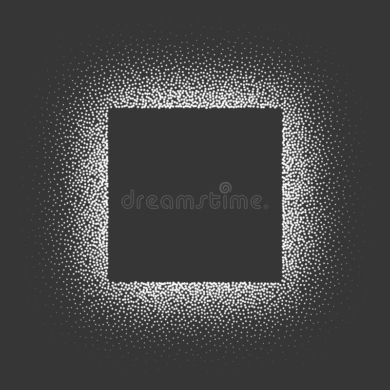 Dotted Square Shape. Dotted Square on a White Background Stock Vector ...
