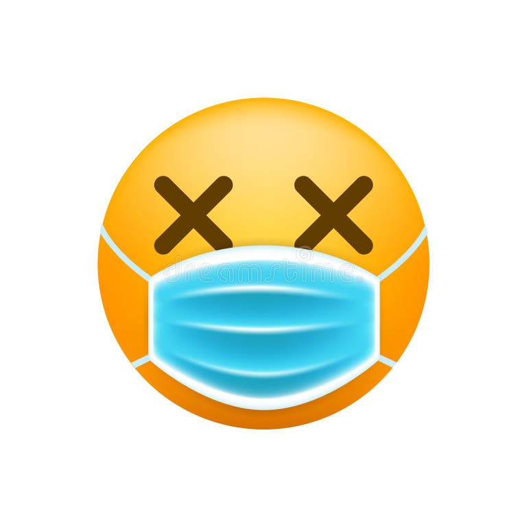 Cute Emoticon on White Background Stock Vector - Illustration of cold ...