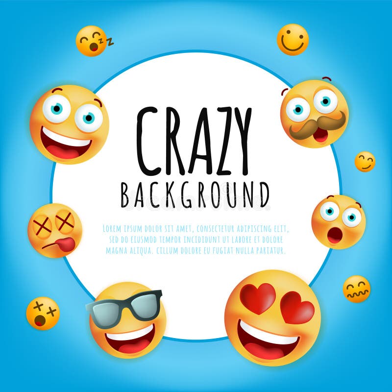 High Quality Emoticon Character Background Stock Vector - Illustration ...