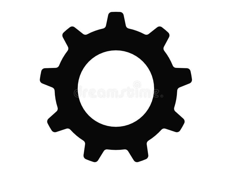 Isolated Vector Gear Icon, Cog, Setting with Flat Style.Gear Symbol ...