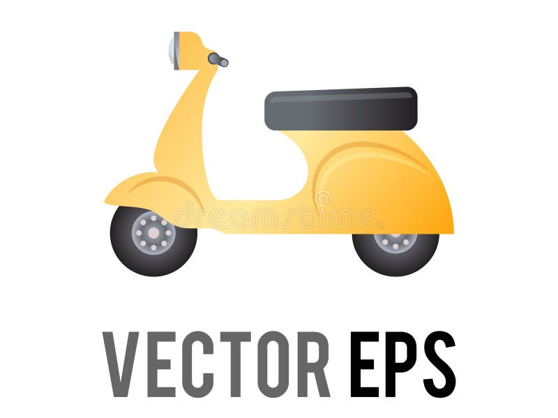 Gradient Yellow Motorcycle Classic Bike Icon Stock Illustrations – 4 ...