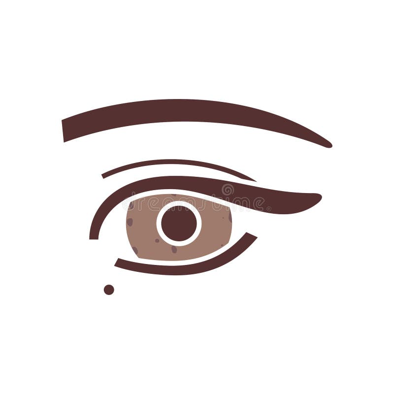 Isolated Vector Icon of Beautiful Female Eye Stock Vector ...