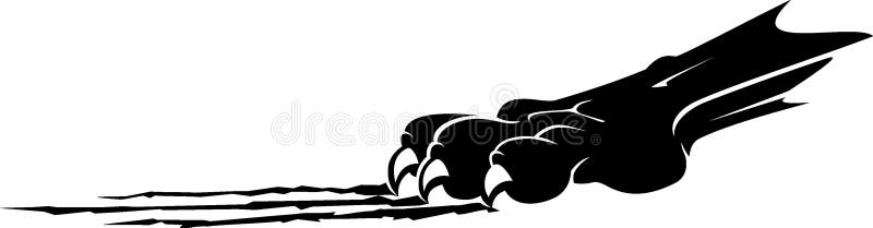 Panther Claw Side View Silhouette Stock Vector - Illustration of jaguar ...