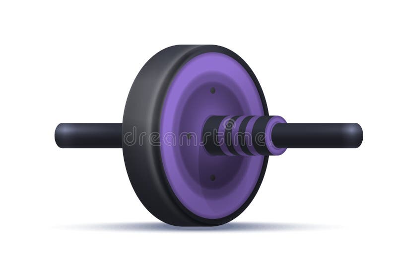 Isolated Vector Image of Ab Roller or Gym Wheel. Stock Vector ...