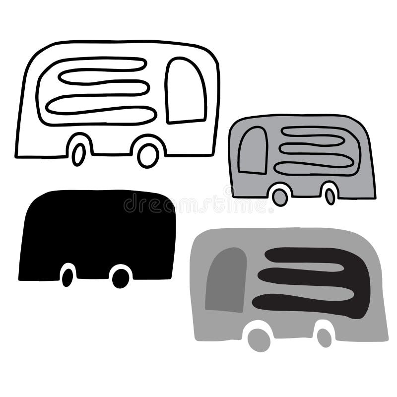 Grey Bus Cartoon Stock Illustrations – 162 Grey Bus Cartoon Stock ...