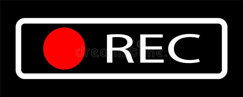 Video record logo stock vector. Illustration of camera - 129663690