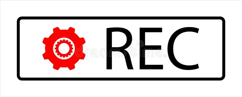 Video record logo stock vector. Illustration of aperture - 130310795