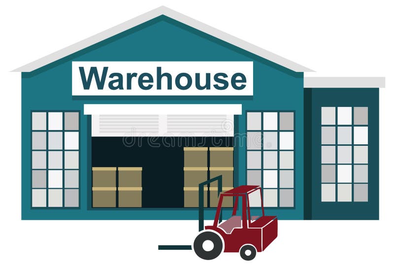 Isolated Vector Warehouse. Warehouse Icon Stock Vector - Illustration ...