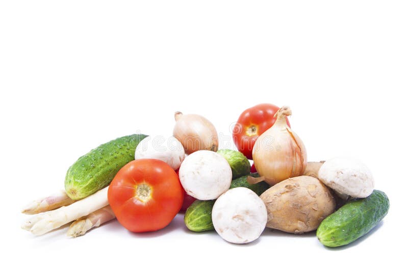 Isolated vegetables stock image. Image of group, isolated - 36711883
