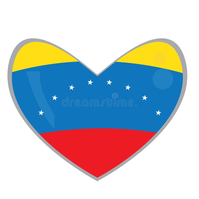 Venezuelan Heart - Corazon Venezolano Stock Illustration - Illustration ...