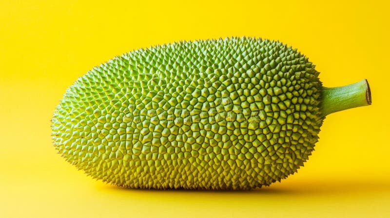 Isolated Vibrant Jackfruit Close Up on Rough Texture of Exotic Tropical ...
