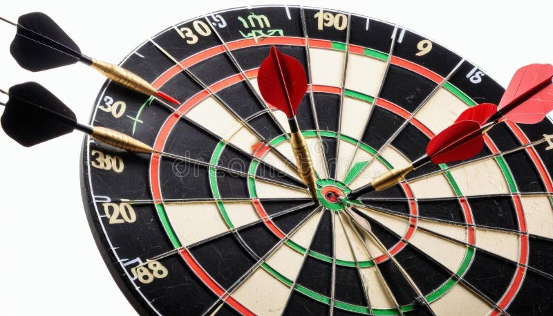 Isolated Vice Olated White White Three Achievement Three Accurate Darts ...