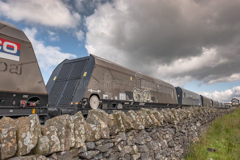 Isolated View of a an Automated, Next Generation Freight Train ...