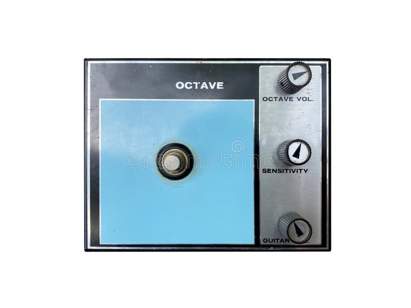 Isolated Vintage Octave Stomp Box Effect. Stock Photo - Image of ...