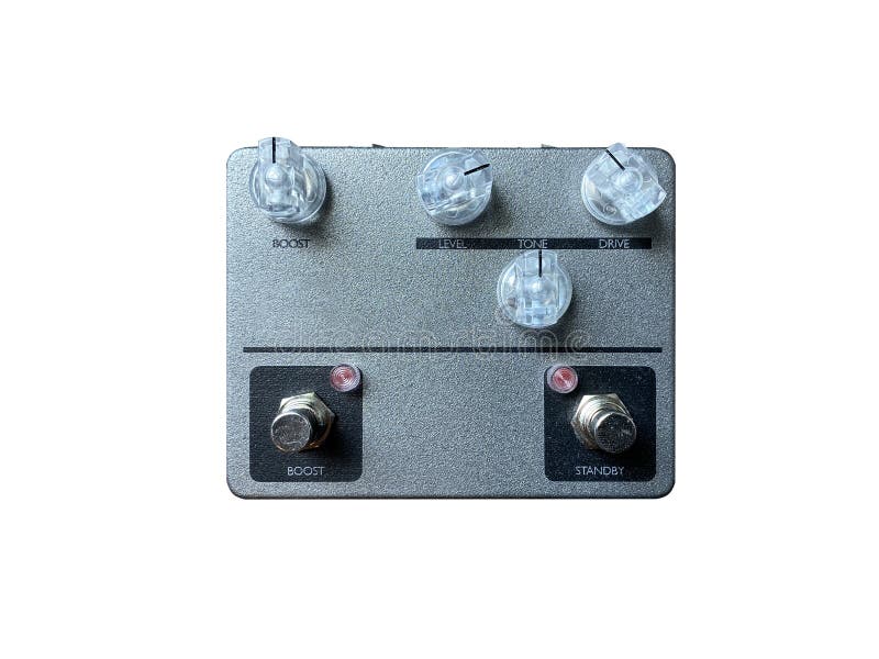 Isolated Vintage Overdrive Stomp Box Effect. Stock Photo - Image of ...