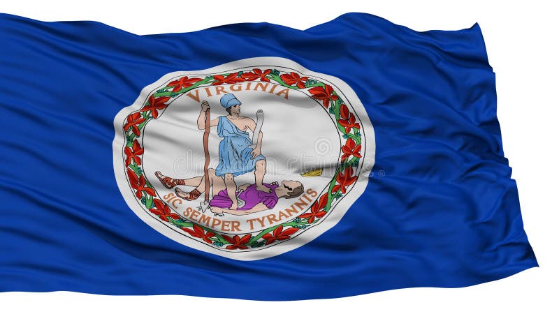 Isolated Virginia City Flag, United States of America Stock ...